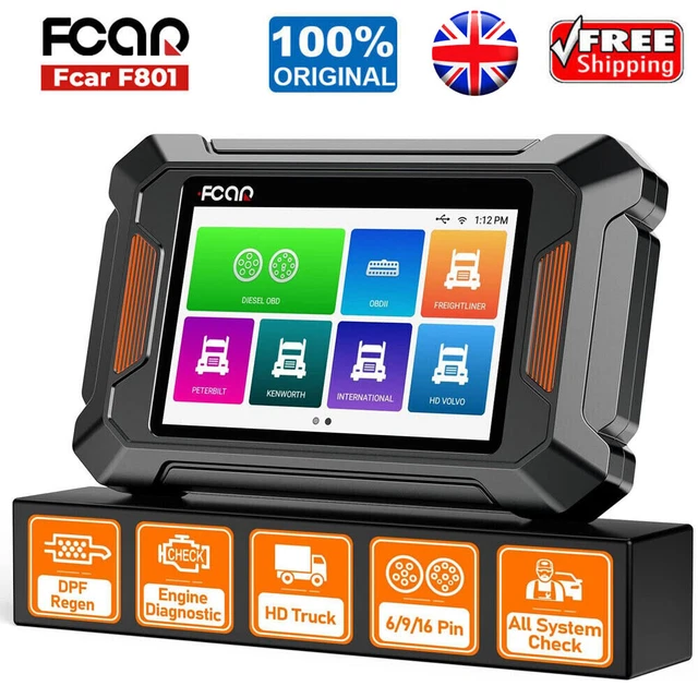 DIESEL HEAVY DUTY Truck All Systems Diagnostic Tool OBD OBDII Scanner ...