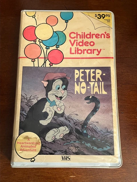 PETER-NO-TAIL CHILDREN'S VIDEO Library (VHS 1981) TESTED-RARE VINTAGE ...