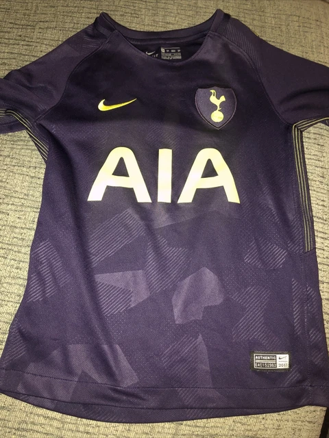 TOTTENHAM HOTSPUR FOOTBALL shirt Purple AIA Official Nike kids 6-8 ...