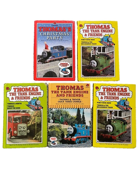 5X LADYBIRD BOOKS Thomas the Tank Engine and Friends 1980s Series 848 ...