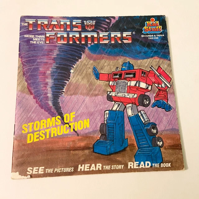 VINTAGE 1985 TRANSFORMERS Storms Of Destruction Kid Stuff Book Only No ...