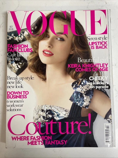 VOGUE MAGAZINE KEIRA Knightley October 2007 Nick Knight Couture £30.84 ...