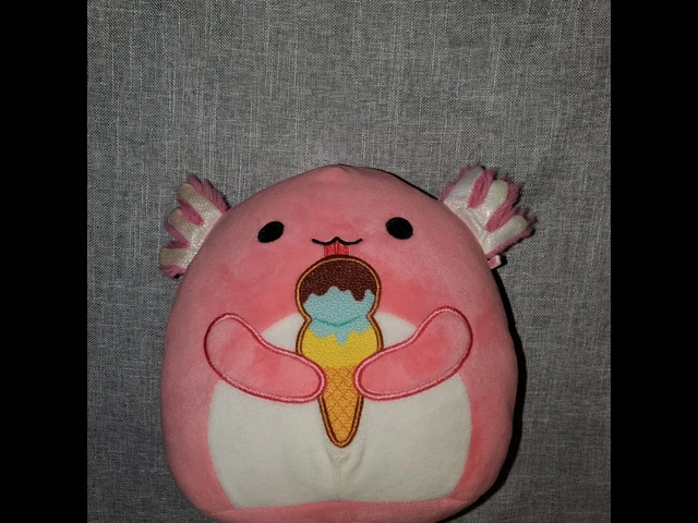 SQUISHMALLOW OFFICIAL KELLYTOY Plush 12" Archie The Axolotl Pink Soft ...