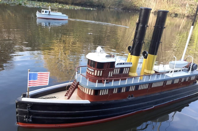 DUMAS GEORGE W Washburn Rc tugboat. Ship Boat. ready to run. fully ...