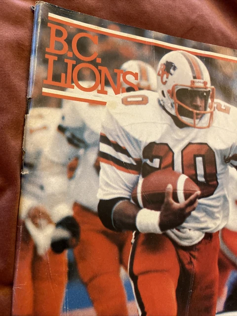 BC LIONS MAGAZINE 1979 CFL Illustrated B.C. Lions Magazine Football ...