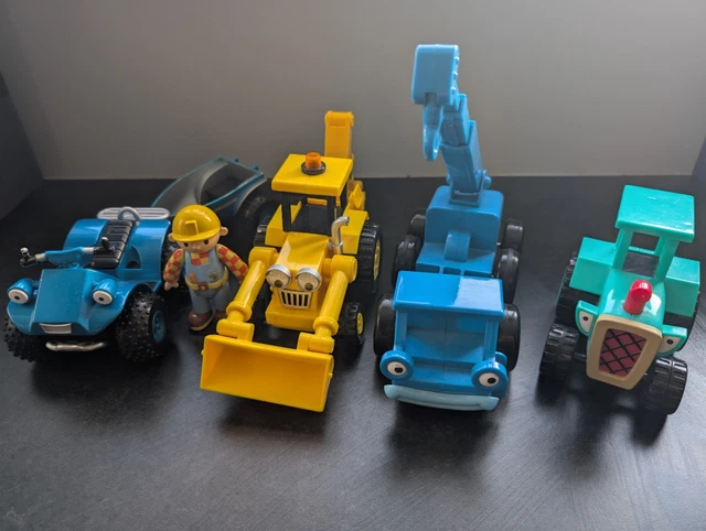 BOB THE BUILDER Toy Vehicles & Figure Bundle - Lofty Travis Scoop ...