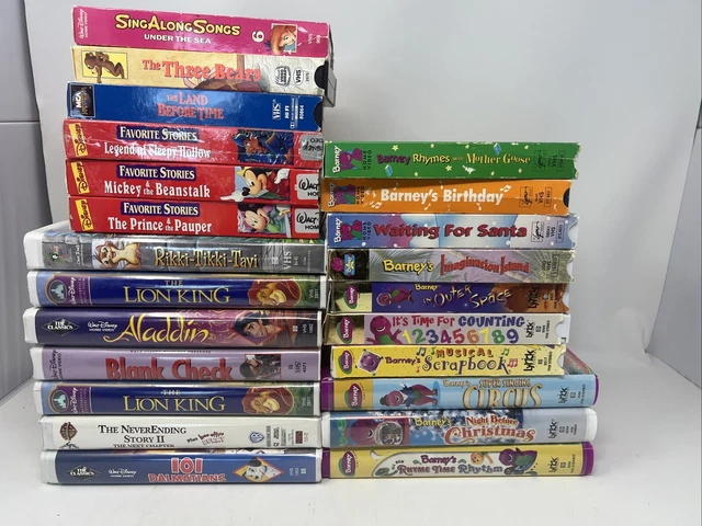 23 HUGE LOT VHS 90S KIDS CLASSICS FILMS MOVIES Disney Barney £45.60 ...