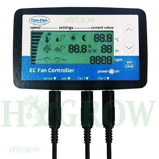 DIGITAL PROGRAMMABLE EC Controller LCD For Can Fan Q-Max. Controls up ...