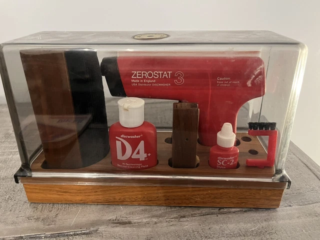 NEARLY COMPLETE VINTAGE discorganizer Discwasher Record Cleaner Kit ...