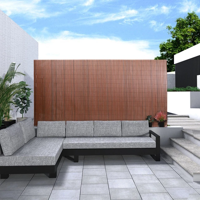 PVC GARDEN PRIVACY Screen Balcony Cladding Privacy Fence Border Panels ...
