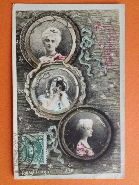 CPA PORTRAITS ACTRICES REUTLINGER à PARIS Jean de DIEU RICHARTE à Mme ...