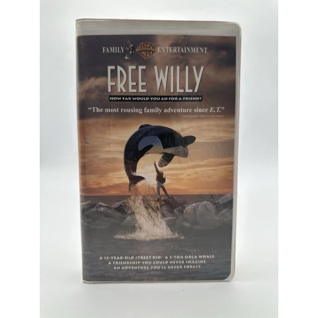 FREE WILLY (VHS, 1993, Clamshell) £7.53 - PicClick UK