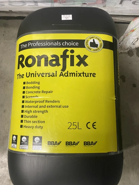 RONACRETE RONAFIX UNIVERSAL Polymer Admixture 25L £59.99 - PicClick UK