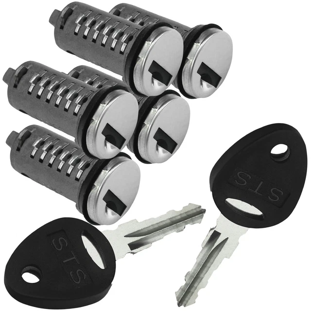 5X STECKZYLINDER CILINDRO Llave Castillo Caravana Autocaravana STS 43 ...