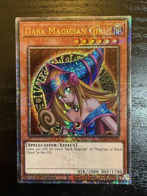 YUGIOH MP24-EN009 DARK Magician Girl Quarter Century Secret Rare 1st Edition £12.18 - PicClick UK