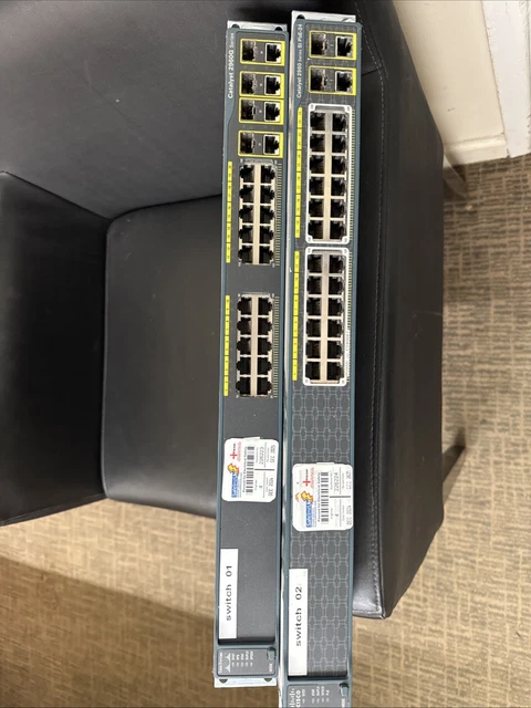 CISCO CATALYST 2960-X 24 Port PoE Switch - WS-C2960X-24P - SFP - RJ-45 ...