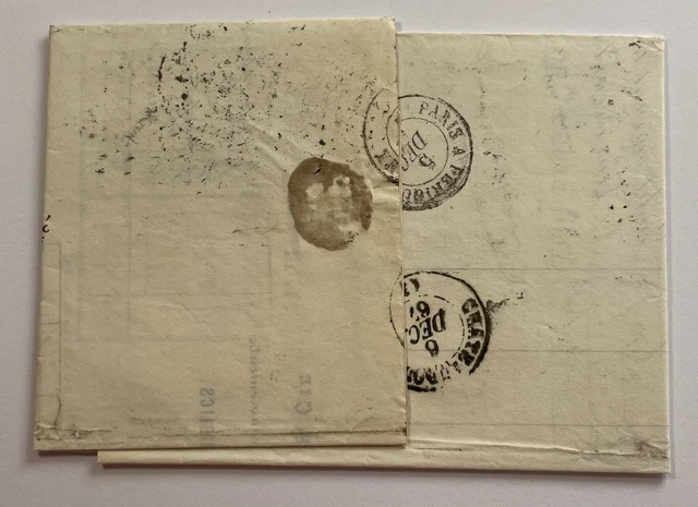 ANCIENNE LETTRE DE France Étoile De Paris 1 - Timbre Napoléon 3 N23 - 1867 EUR 5,00 - PicClick FR