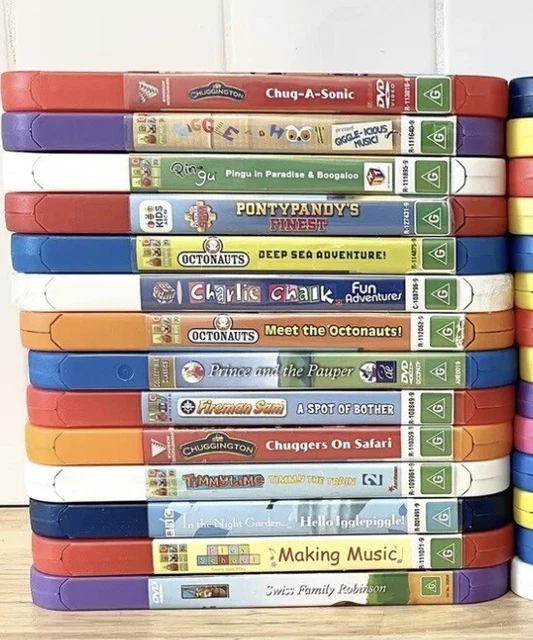 14 X ABC Kids DVD Bundle Play School Fireman Sam Giggle Hoot Octonauts ...