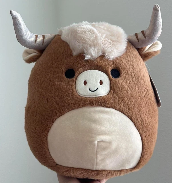 BNWT COW SQUISHMALLOW Calton the Highland Cow Fuzzamallow Bull 12”|30cm ...