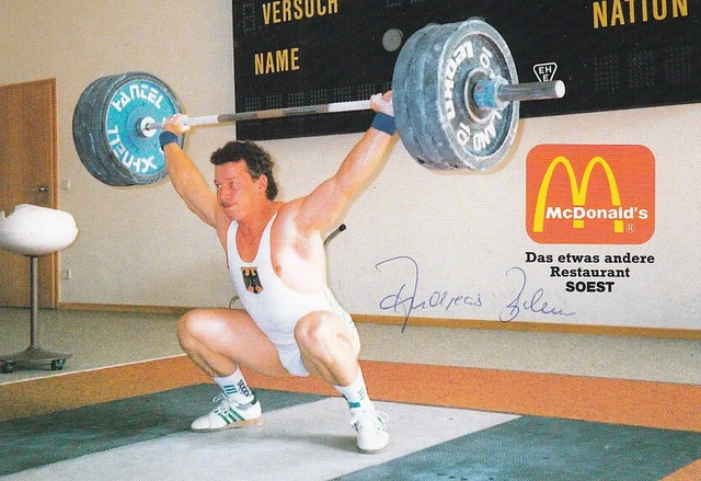 ANDREAS BEHM - DDR/Deutschland, Bronze Olympia 1992 Gewichtheben ...