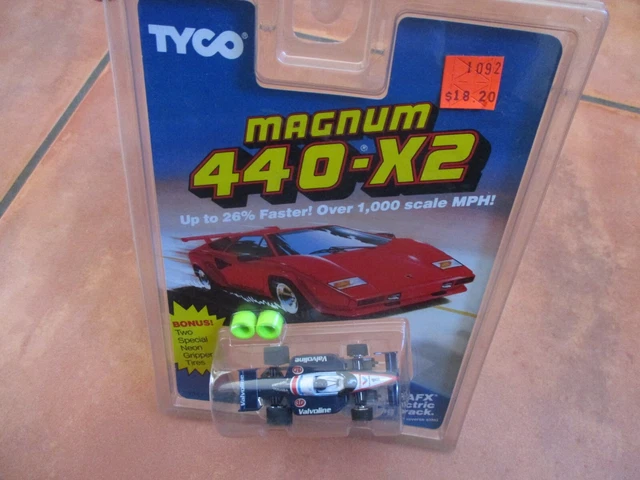 VINTAGE TYCO MAGNUM 440-X2 Ho Slot Car Valvoline Indy Race Car Mint ...