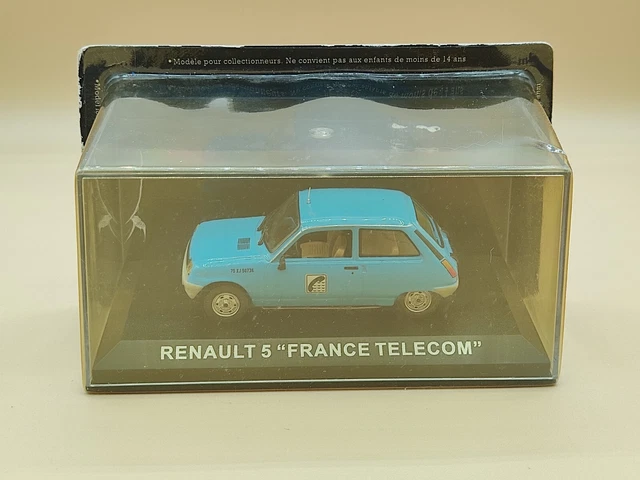1/43 RENAULT 5 R5 "France Telecom" Bleu 1978 IXO Altaya EUR 24,95 ...