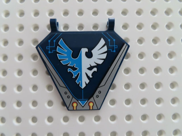 LEGO 1 X Schild Flügel Trapez X1435pb023 dunkelblau 5x6 Sticker 70315 ...
