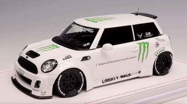 1/18 IVY MODELS Mini Cooper LB Performance Liberté Promener Blanc ...