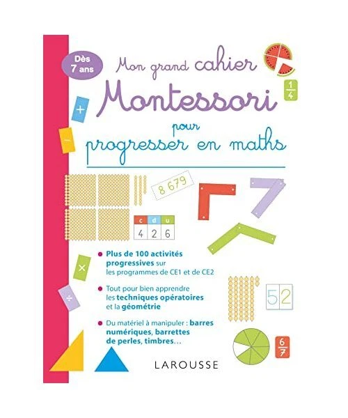 MON GRAND CAHIER MONTESSORI pour progresser en MATHS, Urvoy, Delphine ...