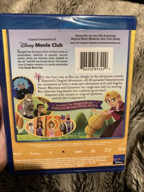 DISNEY MOVIE CLUB RAPUNZEL'S TANGLED ADVENTURE BLU RAY SEALED DMC OOP ...