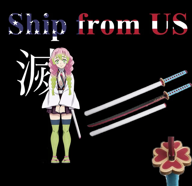39& KIMETSU NO Yaiba Demon Slayer Mitsuri Kanroji Sword Blade Cosplay ...
