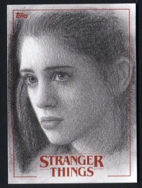 NANCY STRANGER THINGS Topps AP Artist Proof Sketch Card Andrew Fry £100 ...