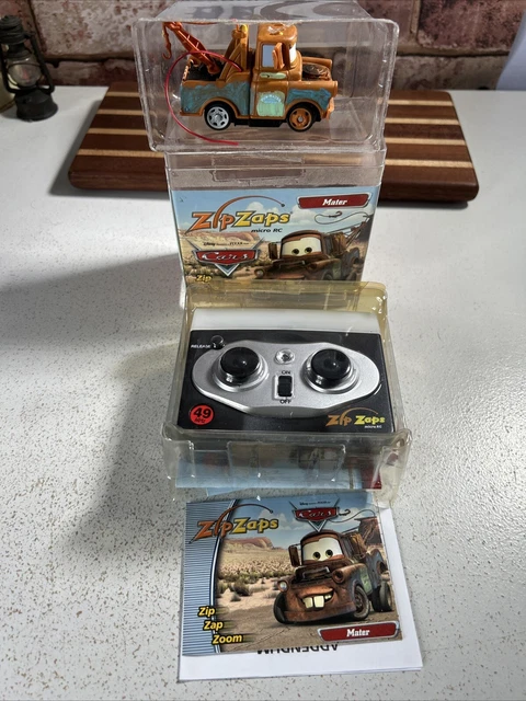 DISNEY PIXAR CARS Mater Mini ZipZaps Remote Control Car Micro RC £22.95 ...