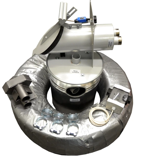 SUCTION SYSTEM WITH 15m hose and suction probe, pellet suction system ...