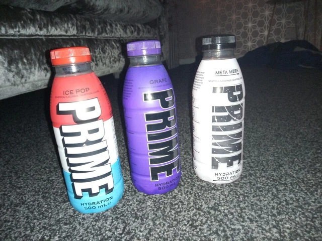 PRIME HYDRATION ENERGY Drink by Logan Paul & KSI - ICE POP/META MOON ...