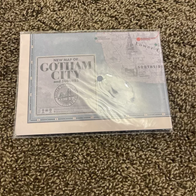 GOTHAM KNIGHTS COLLECTOR'S Edition New Map of Gotham City Poster Print ...