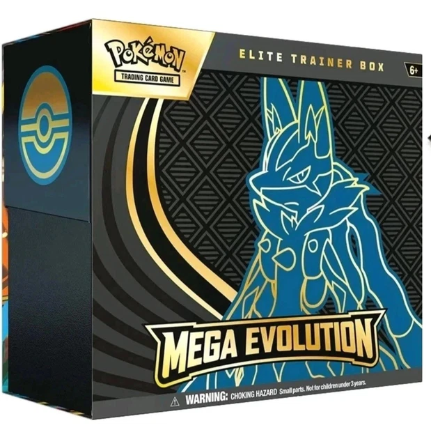 POKÉMON TCG MEGA Evolutions Lucario Elite Trainer Box ETB. This is a ...