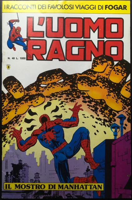 L’UOMO RAGNO 48 seconda serie editoriale Corno mostro Manhattan 1983 ...