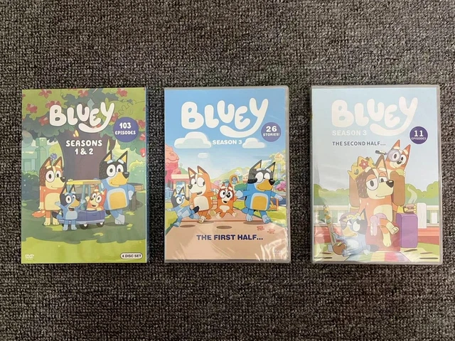 BLUEY THE COMPLETE series seasons 1-3 1 2 3 ,all 140 episodes DVD US ...