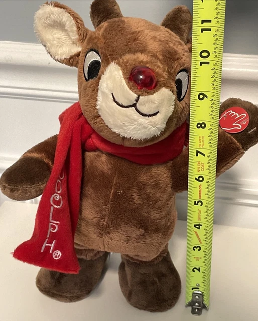 RUDOLPH THE RED Nosed Reindeer Animated Walking Musical Light Plush ...