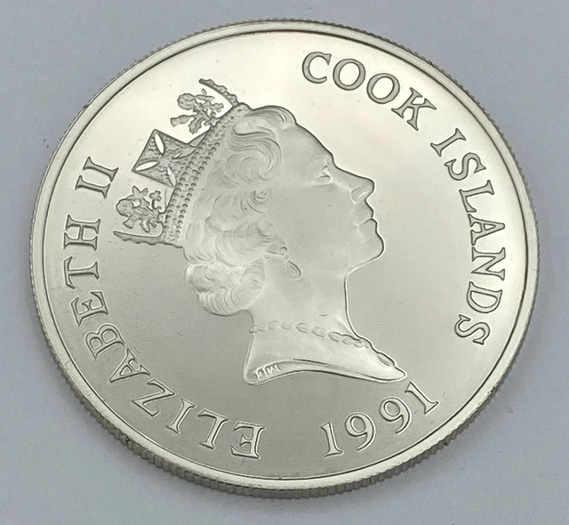 COOK ISLANDS 50 Dollars 1991 Elizabeth II., Serie Endangered World ...
