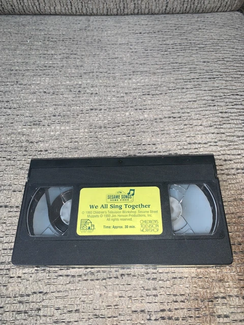 SESAME STREET VHS Tape We All Sing Together TAPE ONLY £7.63 - PicClick UK