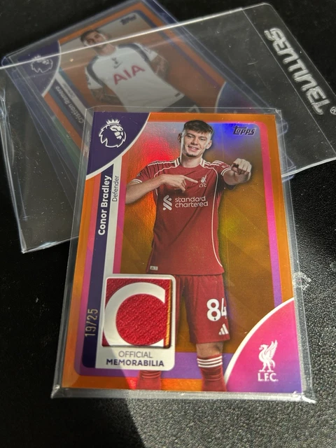 2026 TOPPS PREMIER League 🔥Connor Bradley🔥 Liverpool Patch /25 🔥🔥🔥 £104 ...