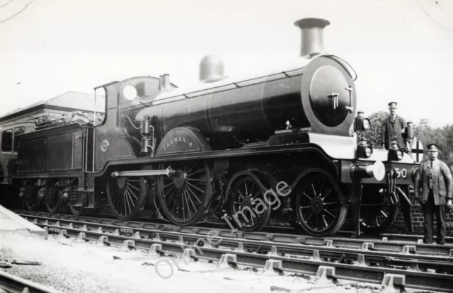 Railway Photo Darkroom Lbandscr Engine B4 4 4 0 Tasmania No 50 C1905 £3