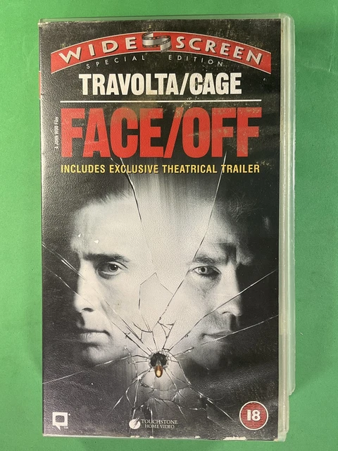 FACE OFF, VHS, 1997) John Travolta, Nicolas Cage Video Cassette Tape ...
