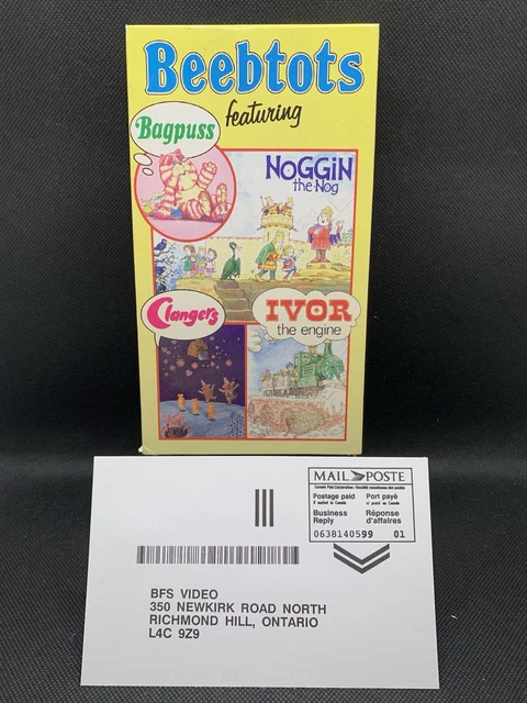 VTG BEEBTOTS VHS BBC Video 1988 Postgate Firmin Sangster Noggin Ivor ...