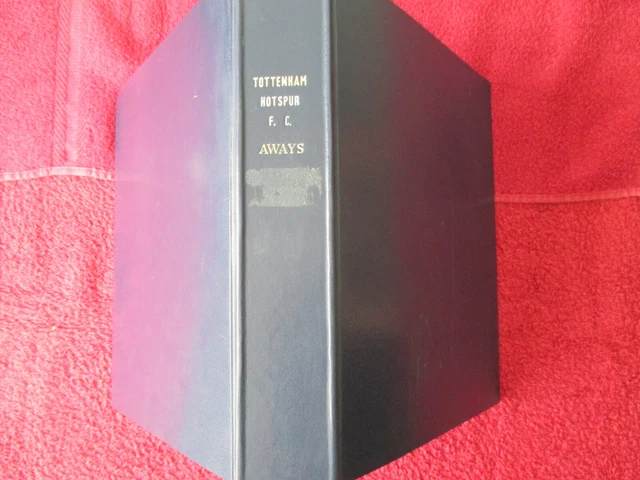VINTAGE TOTTENHAM AWAY programme binder by DJ Bookbinders undated Spurs ...