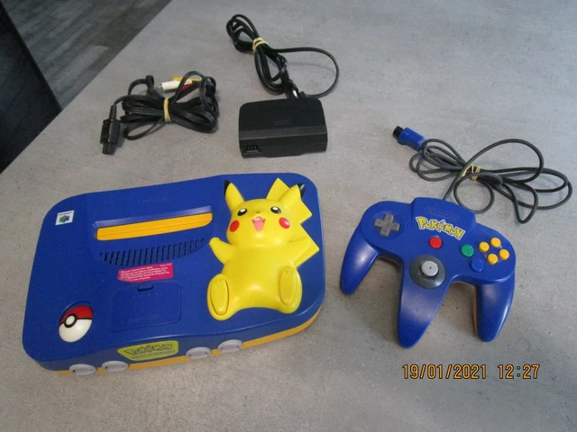 CONSOLE NINTENDO 64 pokemon / edition pikachu / complète / bon état EUR ...