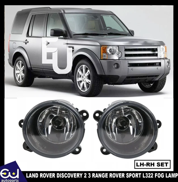2X FRONT FOG Light Lamps L+R For Land Rover Discovery 2 3 Range Rover ...