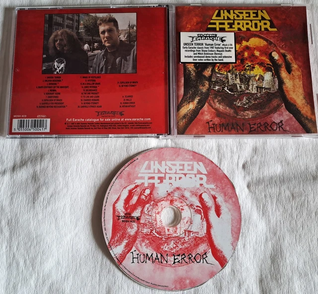 UNSEEN TERROR HUMAN Error Repulsion Napalm Death Brutal Truth ...